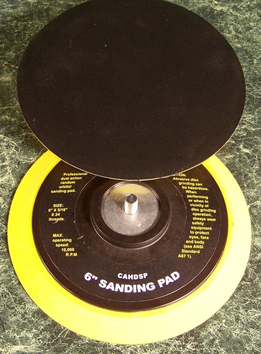 6" DUAL ACTION DA STICK ON SANDING PADS