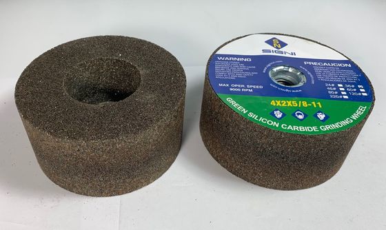 4 Inch Abrasive Green Silicon Carbide Grinding Stone With 5/8-11 Thread ...